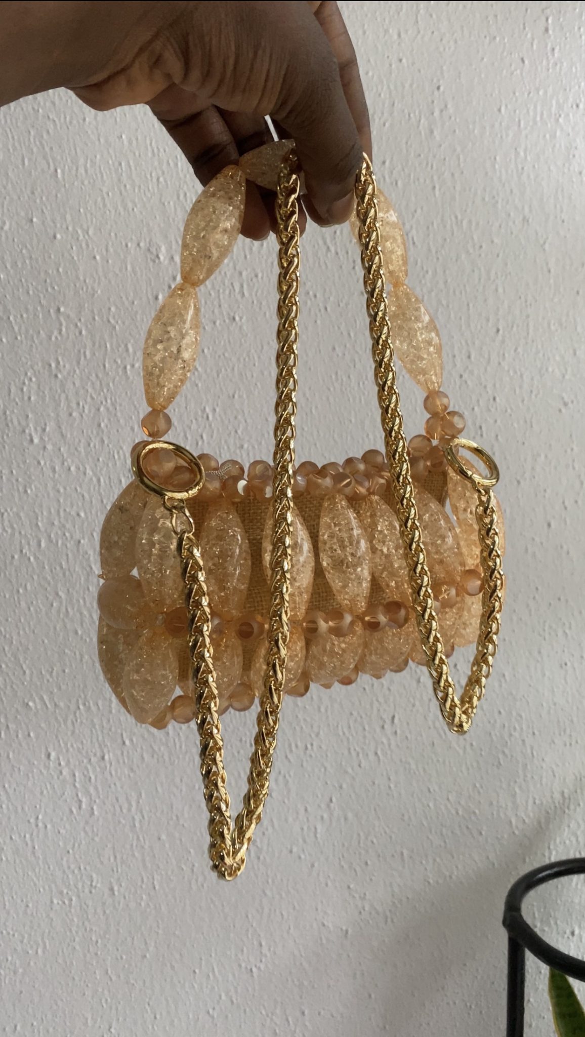 Candy Bead Bag (Gold & Silver) - Stitchesbylope
